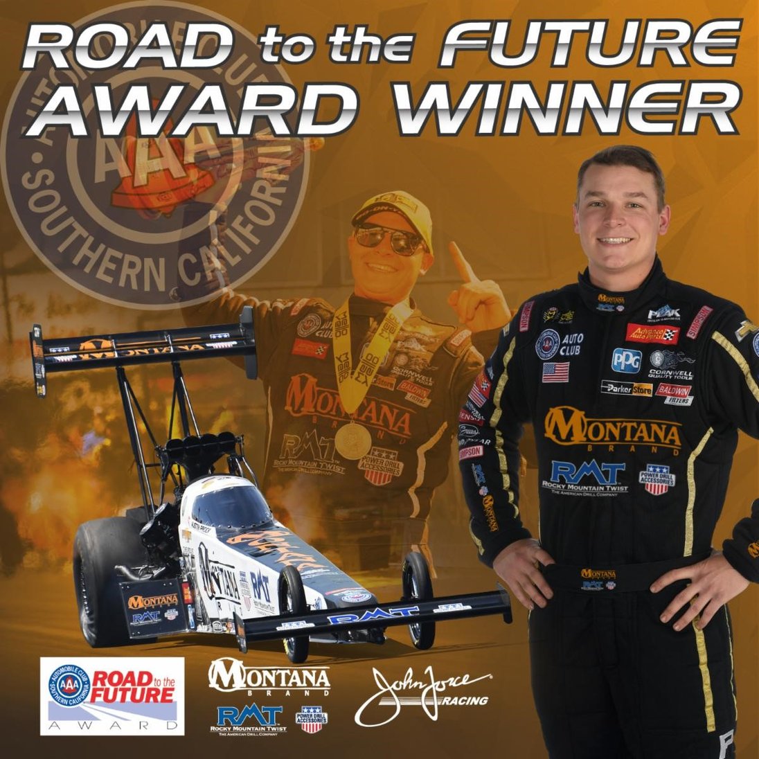 AUSTIN PROCK NAMED 2019 AUTO CLUB ROAD TO THE FUTURE AWARD WINNER